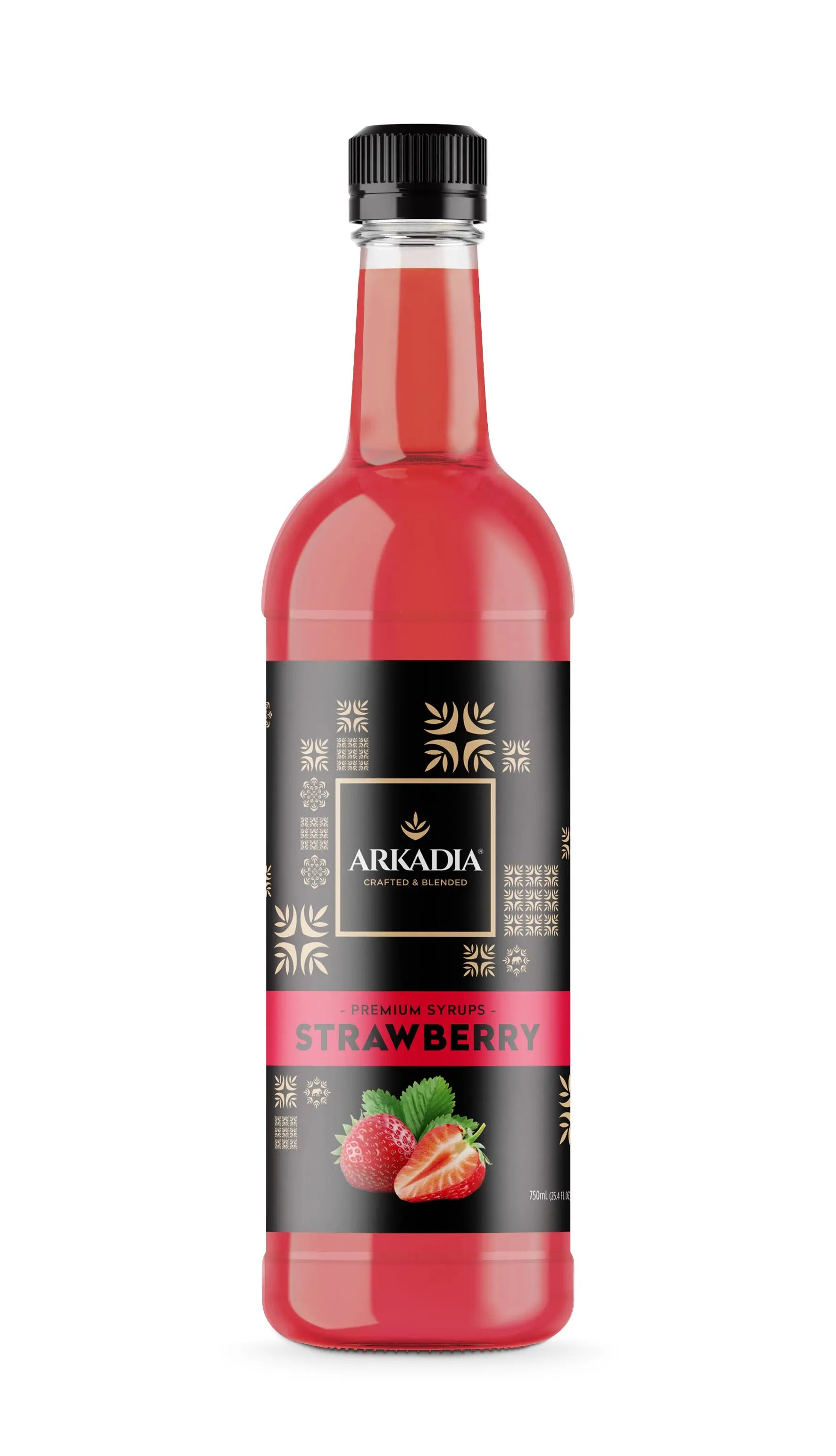 Arkadia Premium Strawberry Syrup 750ml Delight - Eighteen Grams