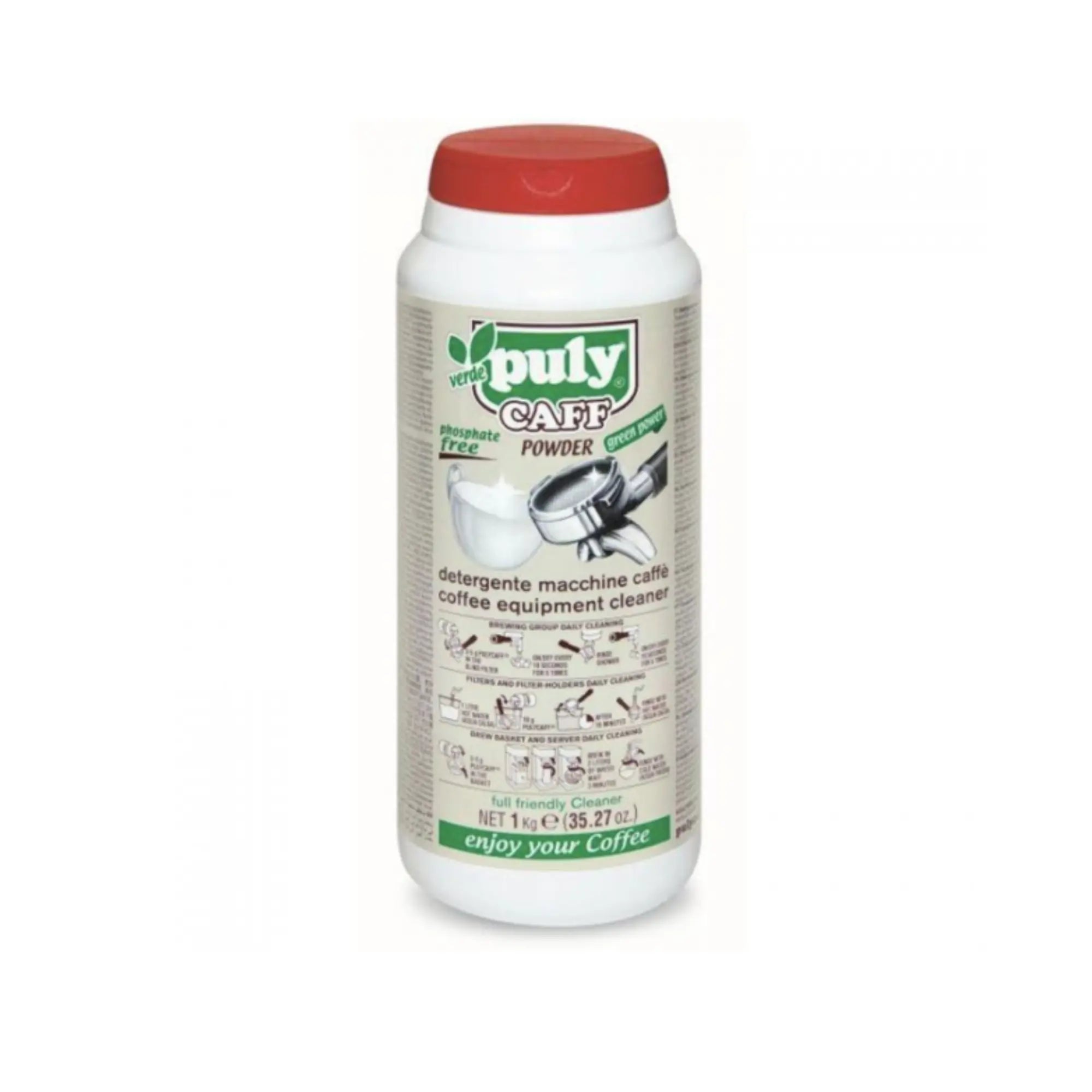 Puly Caff Coffee Equipment Cleaner Powder 1kg - Eighteen Grams ...